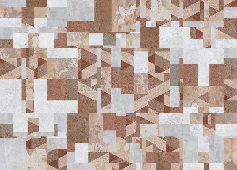 Creative Patchwork Pattern Stone Ceramic Wallpaper Design. Mixed of ...
