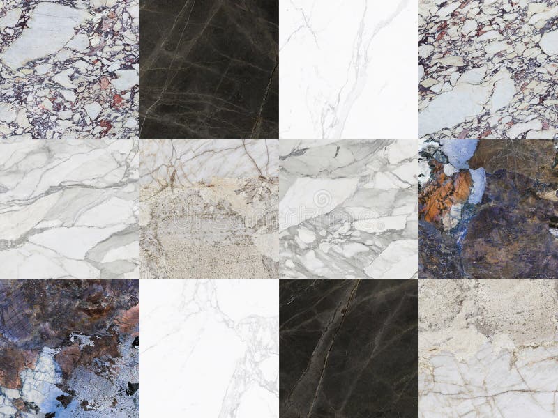 Creative Pattern Stone Ceramic Wallpaper Design. Natural Stones Marbles ...