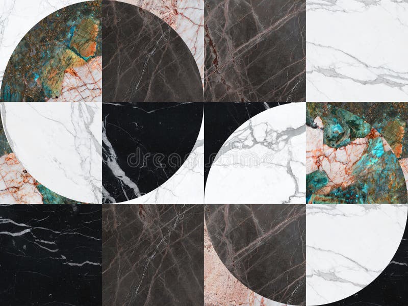 Creative Pattern Stone Ceramic Wallpaper Design. Natural Stones Marbles ...