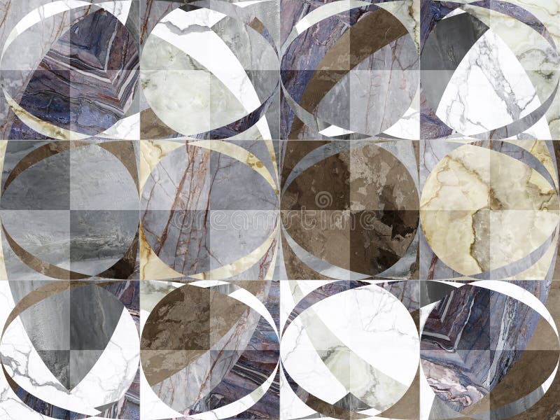 Creative Pattern Stone Ceramic Wallpaper Design. Natural Stones Marbles ...
