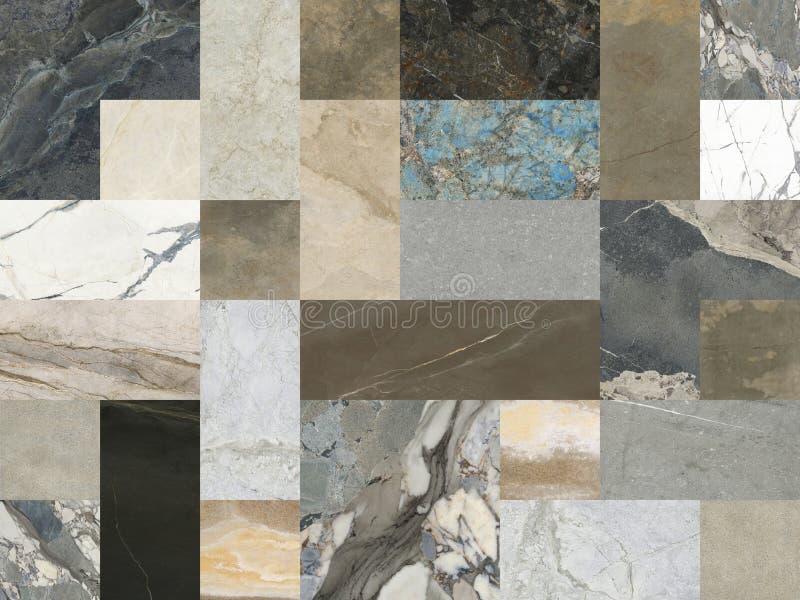 Creative Pattern Stone Ceramic Wallpaper Design. Natural Stones Marbles ...