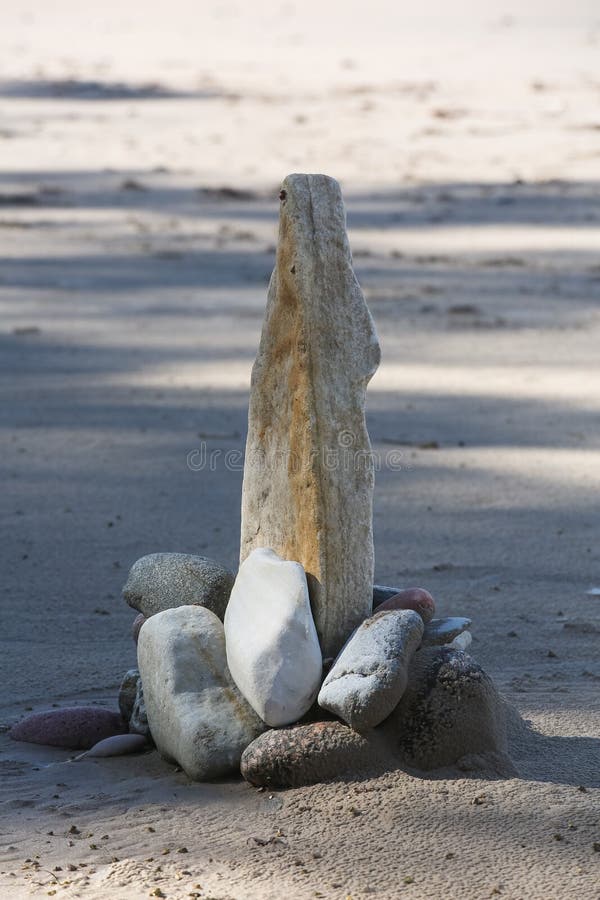 Creative Patterns and Signs in Beach Sand Stock Photo - Image of ...