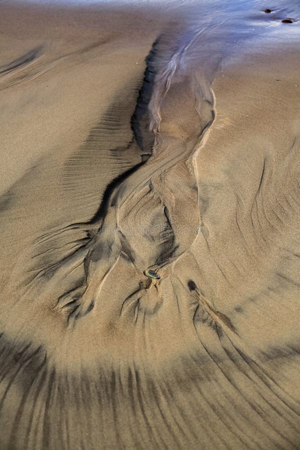 Creative Patterns and Signs in Beach Sand Stock Photo - Image of beach ...