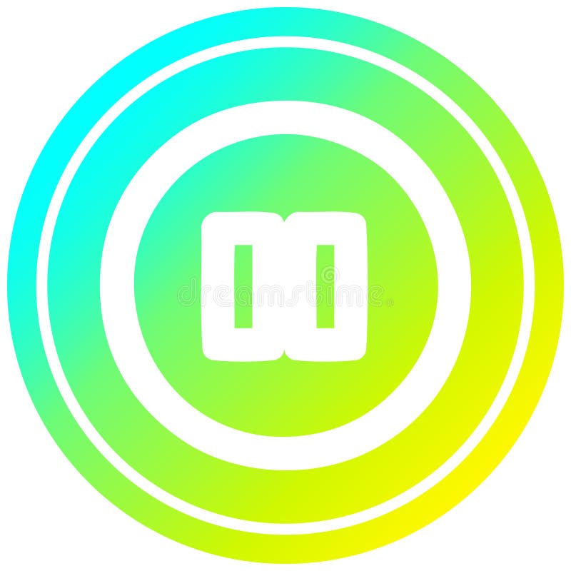 Cool Pause Button stock vector. Illustration of instrument - 4739614