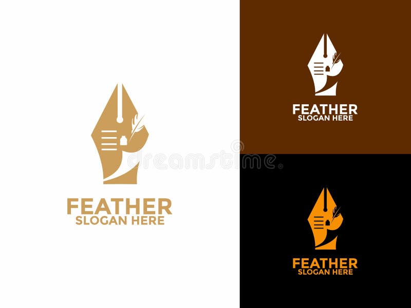 Creative Pen Logo Design Template Stock Vector - Illustration of ...