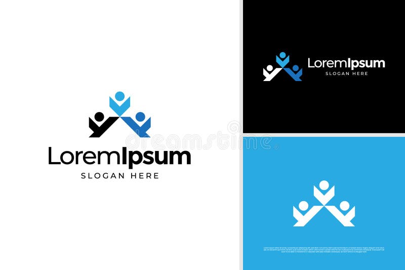 Creative People Community Logo, Insurance Icon Vector Design Stock ...