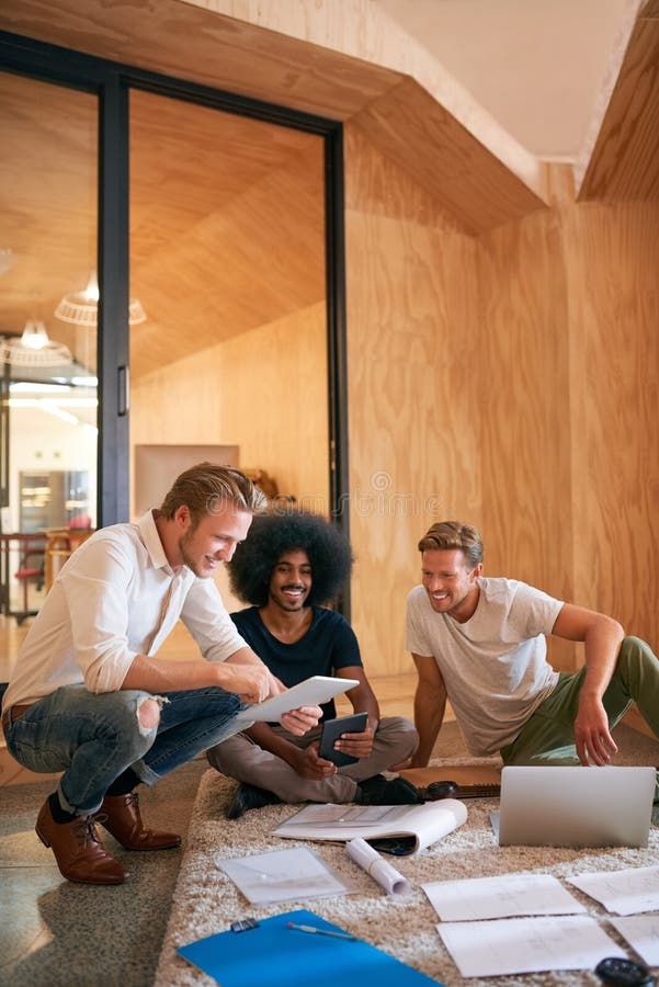 Creative People, Documents and Meeting with Tech in Discussion for ...