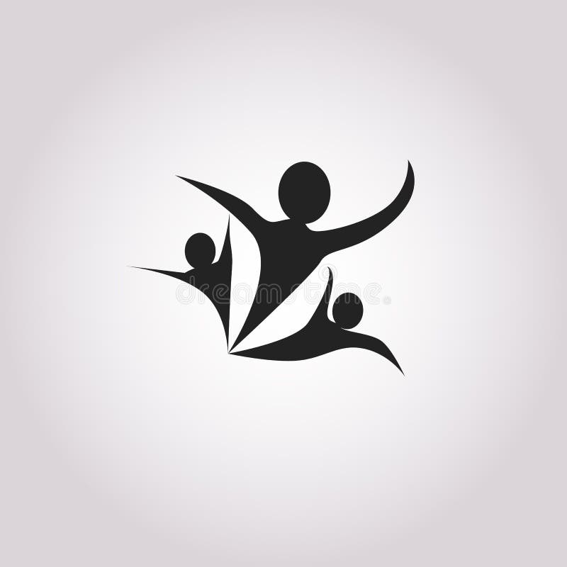Creative People Logo Design. Creative Abstract People Shapes Vector ...