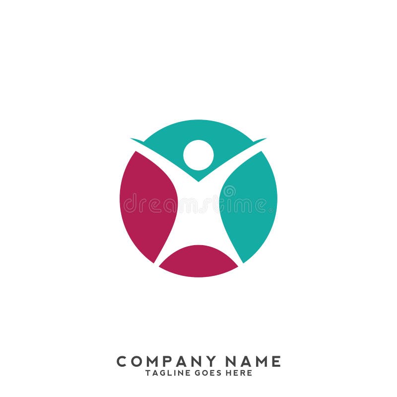 Creative People Logo Design Template Stock Vector - Illustration of ...