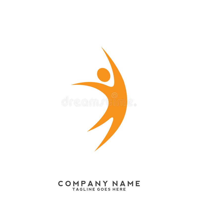 Creative People Logo Design Template Stock Vector - Illustration of ...