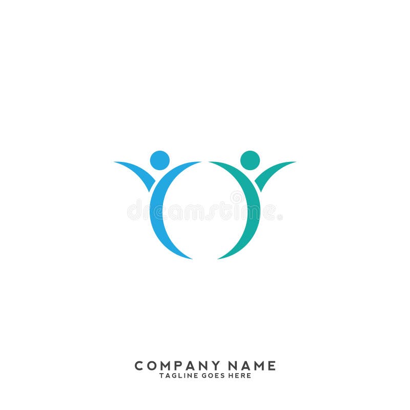 Creative People Logo Design Template Stock Vector - Illustration of ...