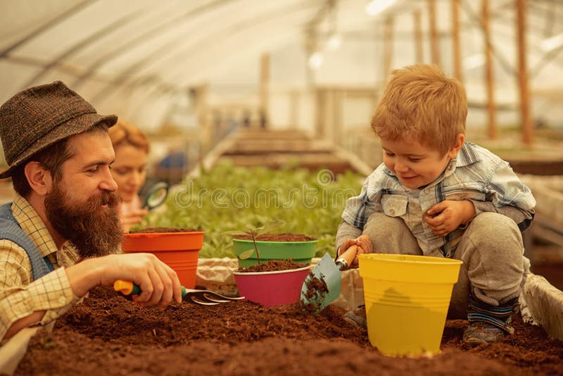 Creative People Will Get Success in Everything. Father and Son are ...