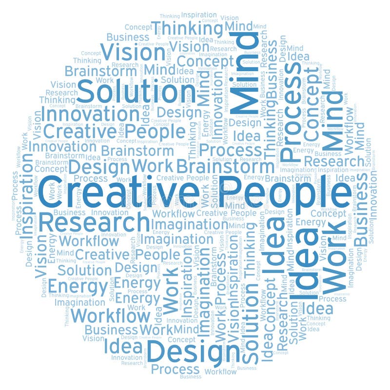 People Process Typography Word Cloud Create with the Text only. Stock ...