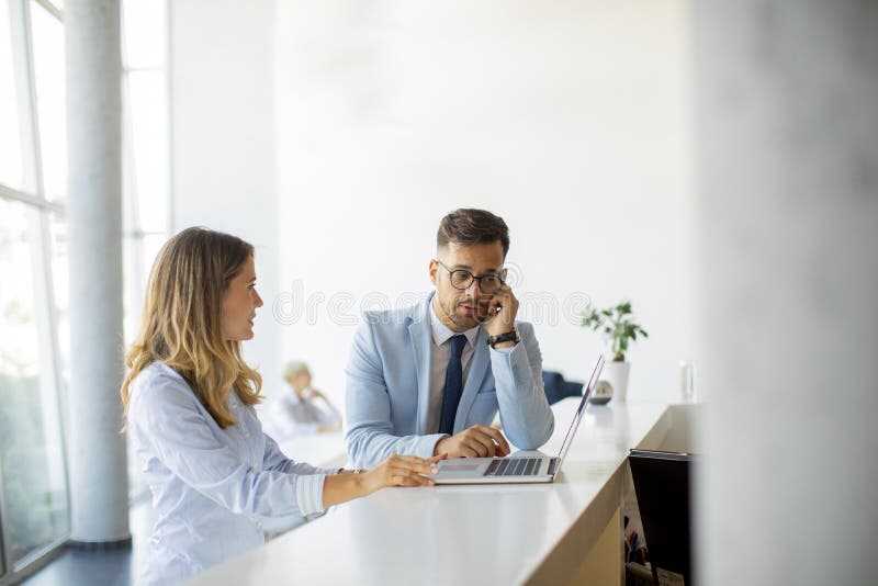 Creative People Working on a Laptop at Startup Office Stock Photo ...