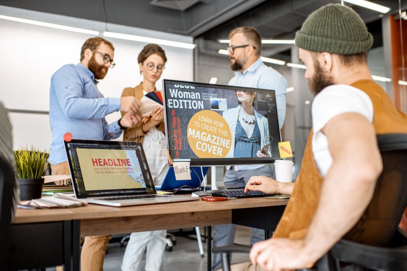 Creative People Working in the Office Stock Photo - Image of casual ...