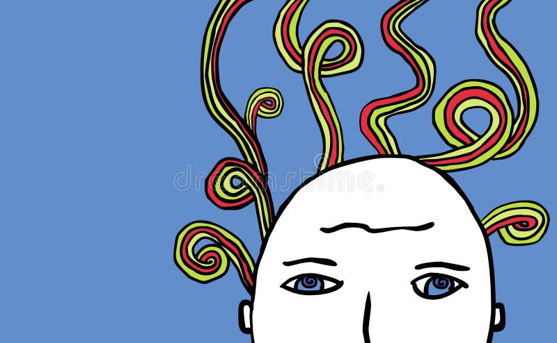 Creative person stock vector. Illustration of idea, face - 6347834