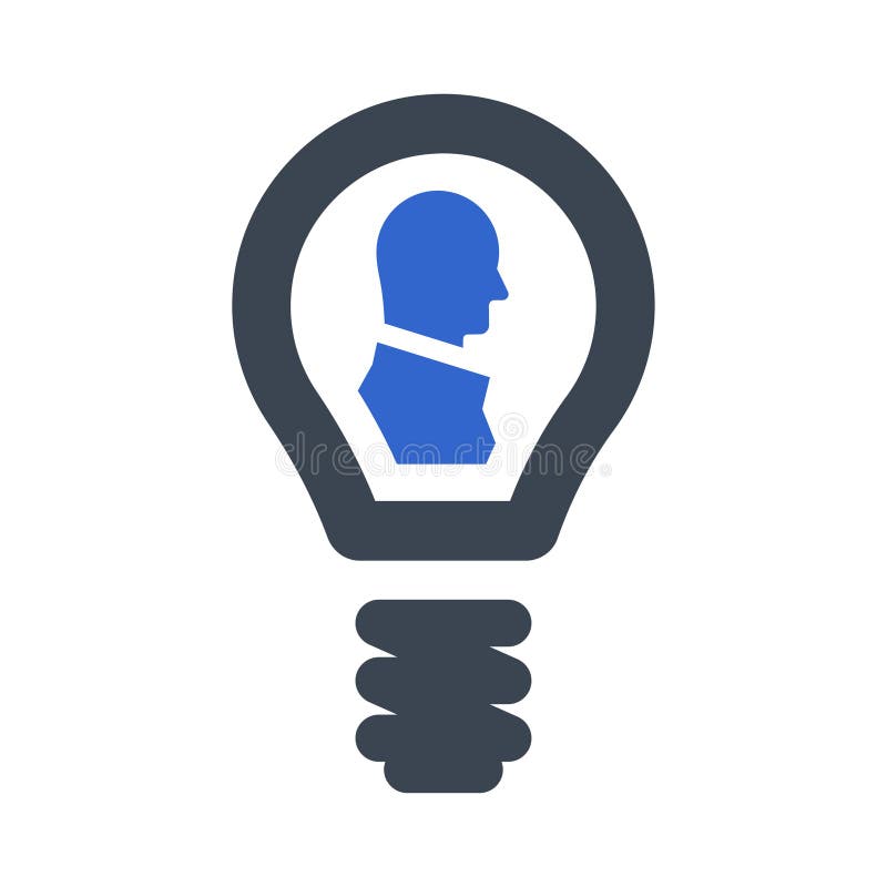 Creative person icon stock vector. Illustration of bright - 283051896