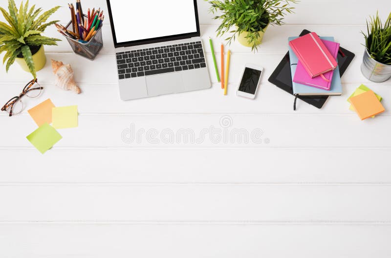 Professional Creative Graphic Designer Desk Stock Image - Image of ...