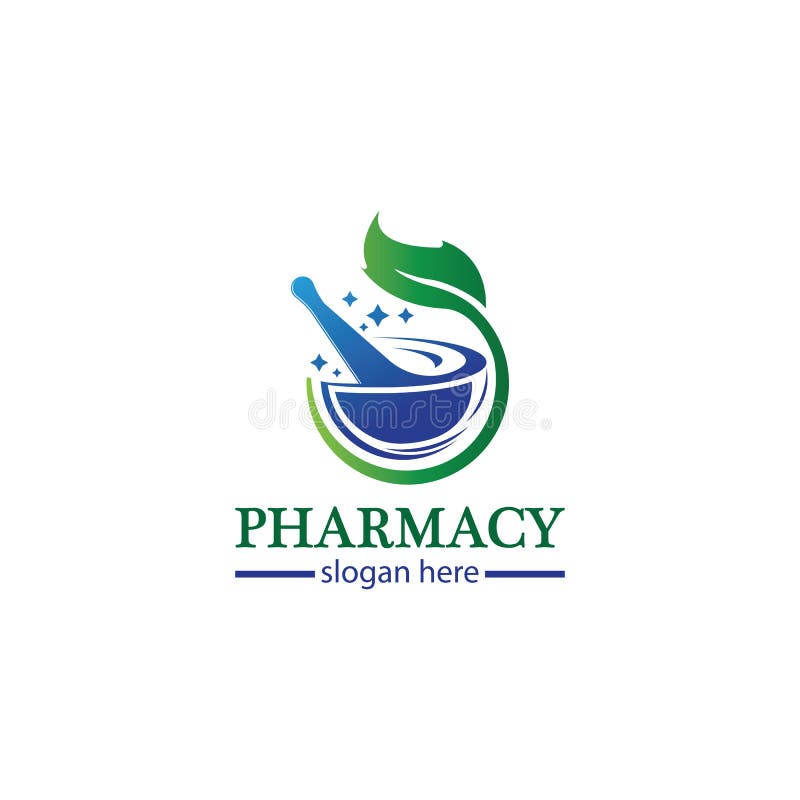 Creative Pharmacy Concept Logo Design Stock Vector - Illustration of ...