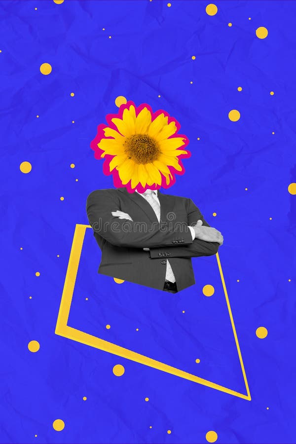 Creative Photo 3d Collage Artwork Postcard Poster Of Successful Man