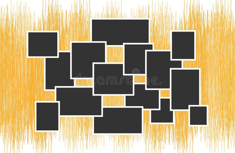 Creative Photo Collage Vector Design for Photographs Stock Vector ...