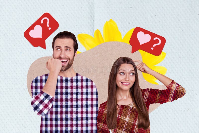 Creative Photo 3d Collage Poster Postcard Artwork of Attractive People ...