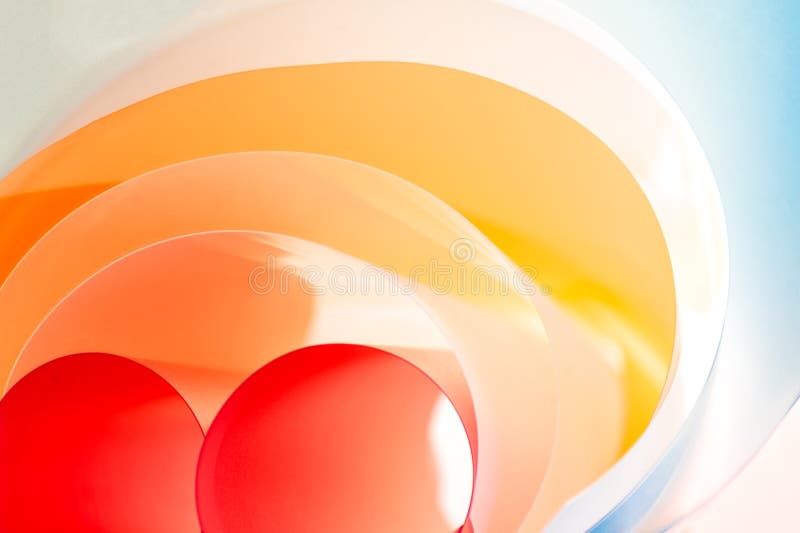 Creative Photography - Multi-layered Rounded Color Plates Stock ...