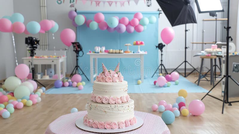 Creative Photography Setup with Props and Backdrops, Focus Cover All ...