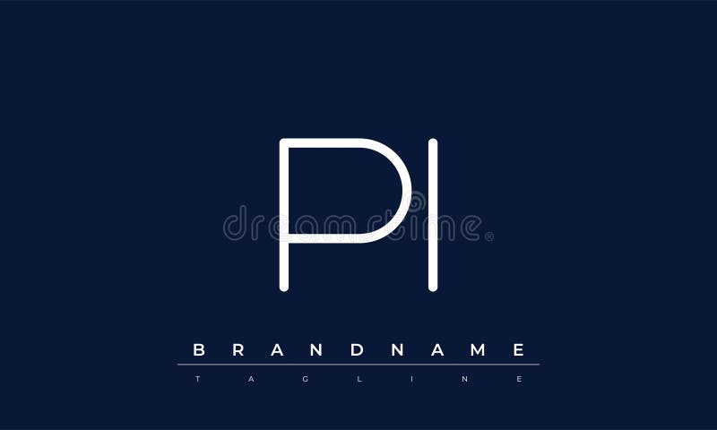 Creative PI Letter Initial Logo Vector Image Stock Vector ...