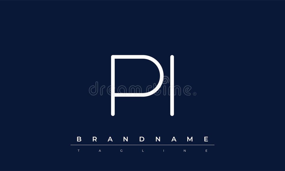 Creative PI Letter Initial Logo Vector Image Stock Vector ...