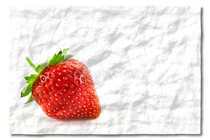Creative Picture of Strawberry Isolated on White Background Stock Image ...