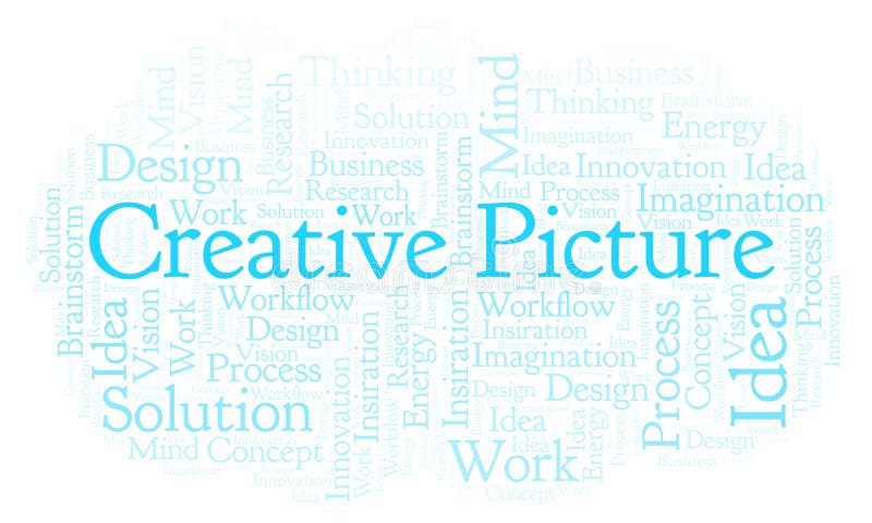Creative Picture Word Cloud, Made with Text only. Stock Illustration ...