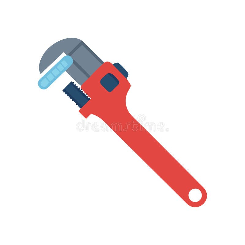 Pipe Wrench Logo Letter B Facility Builder Service Stock Vector ...