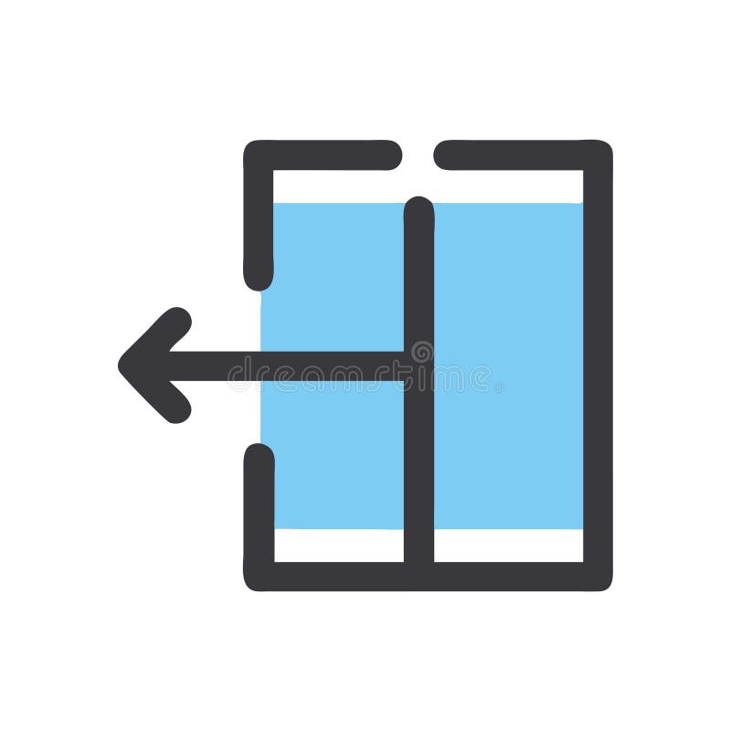 Creative Pivot Window Icon Graphic Stock Illustration - Illustration of ...