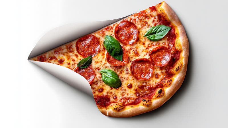 Creative Pizza Slice Illustration for Design Stock Illustration ...