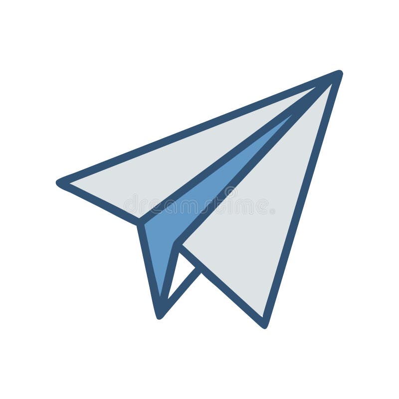 Creative Plane Icon for Arts Stock Vector - Illustration of class ...