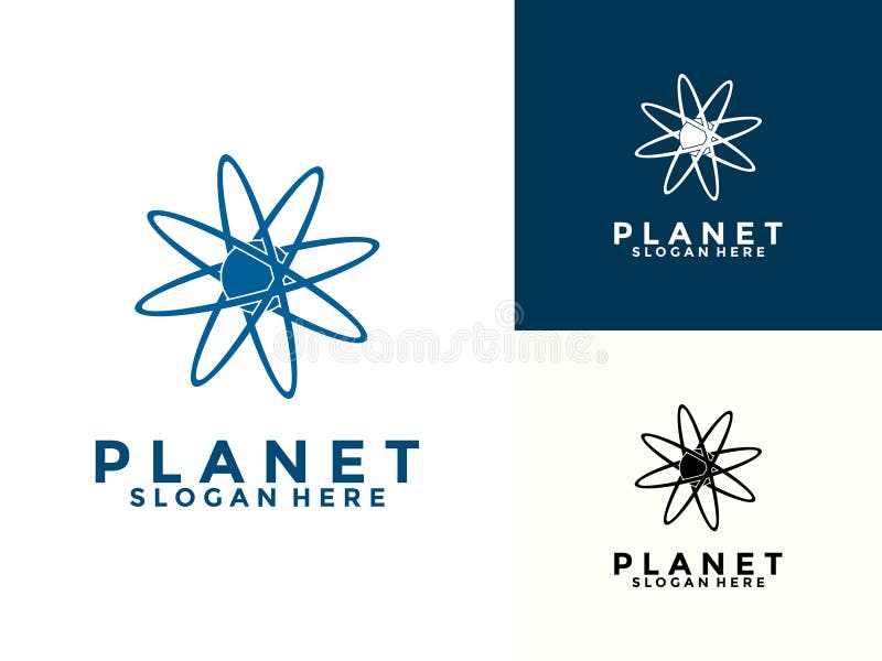 Creative Planet Logo Design with Modern Concept, Galaxy Logo Vector ...