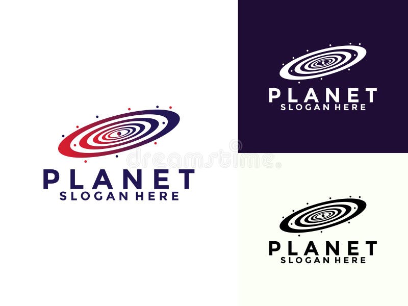 Creative Planet Logo Design with Modern Concept, Galaxy Logo Vector ...