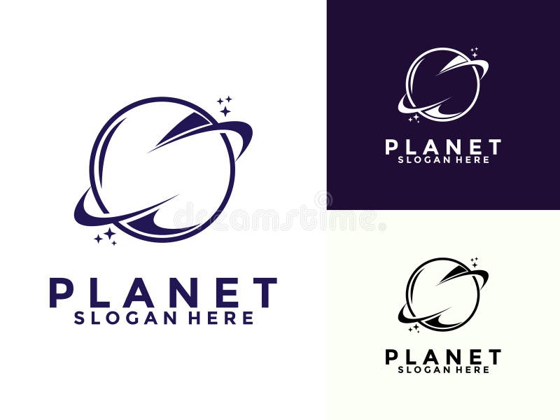 Creative Planet Logo Design with Modern Concept, Galaxy Logo Vector Icon Illustration Stock ...
