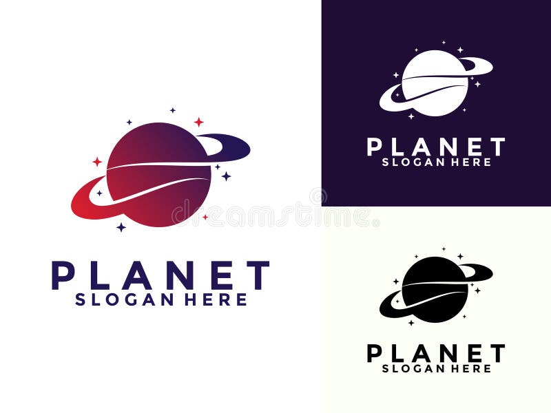 Creative Planet Logo Design with Modern Concept, Galaxy Logo Vector ...