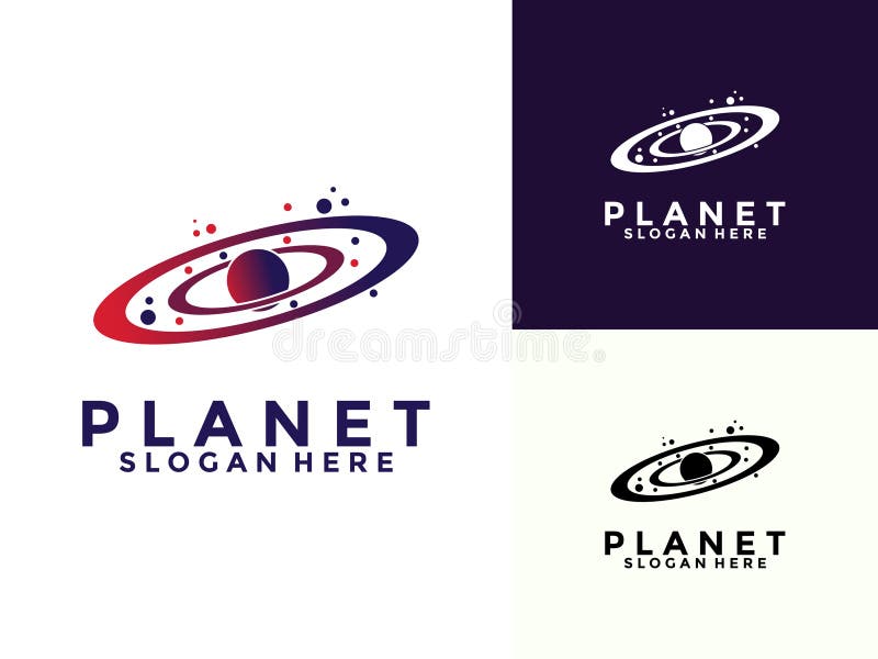 Creative Planet Logo Design with Modern Concept, Galaxy Logo Vector ...