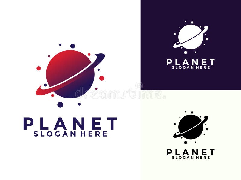 Creative Planet Logo Design with Modern Concept, Galaxy Logo Vector ...