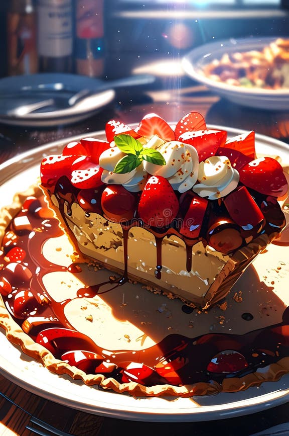 Creative Planetary Pie with Toppings and Sauces Stock Illustration ...