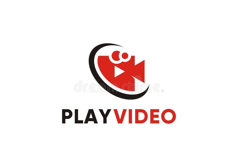 Creative Play Video Editing Logo Design Vector Stock Illustration ...