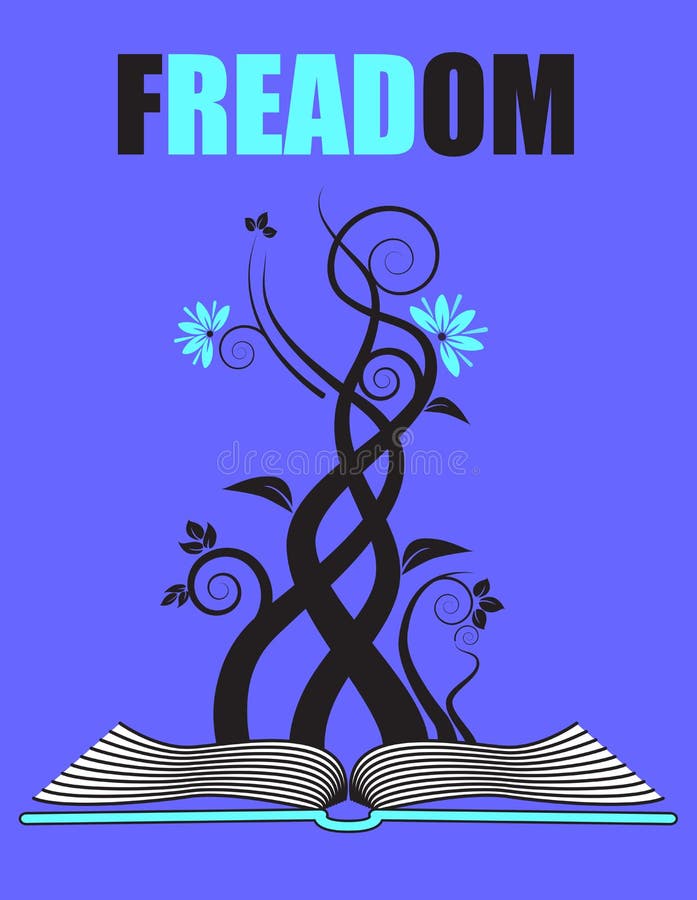 A Creative Play on Words with an Open Book Stock Vector - Illustration ...