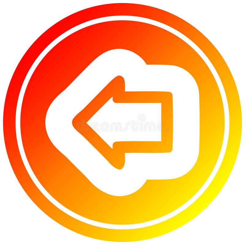 A Creative Pointing Arrow Symbol Stock Vector - Illustration of ...