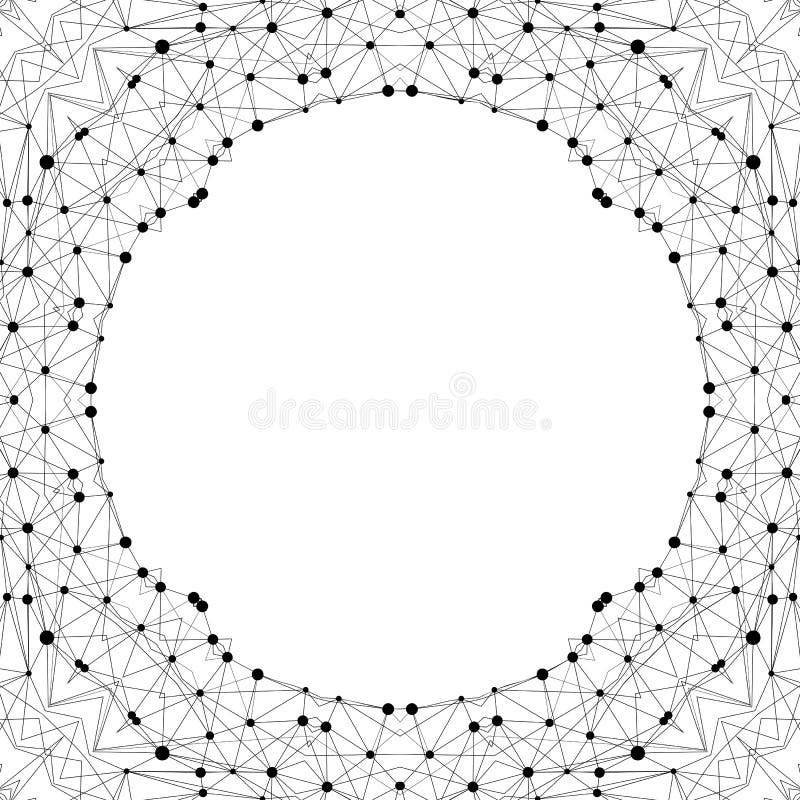 Creative Polygonal Background. Modern Frame in Geometric Style Made of ...