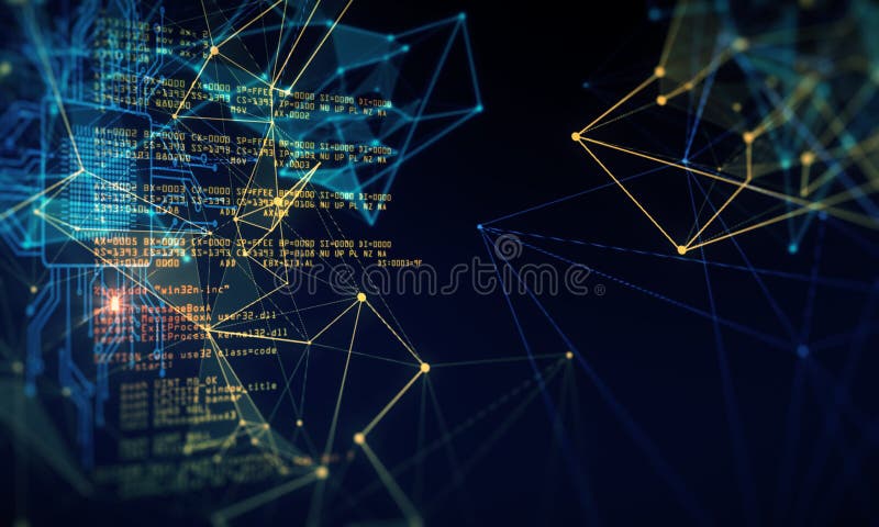 Technology and Programming Concept Stock Illustration - Illustration of ...