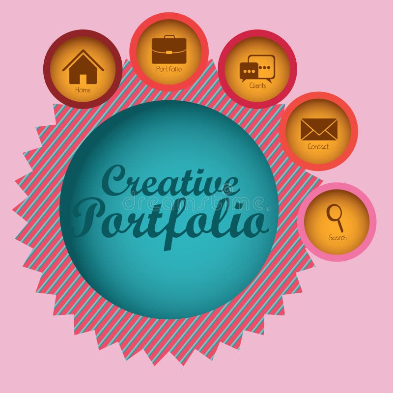 Creative portfolio stock vector. Illustration of banner - 11309774