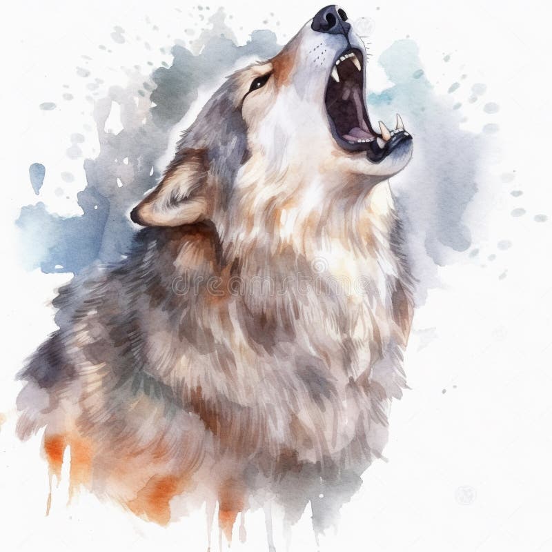 Howling Portrait Wolf Stock Illustrations – 943 Howling Portrait Wolf ...